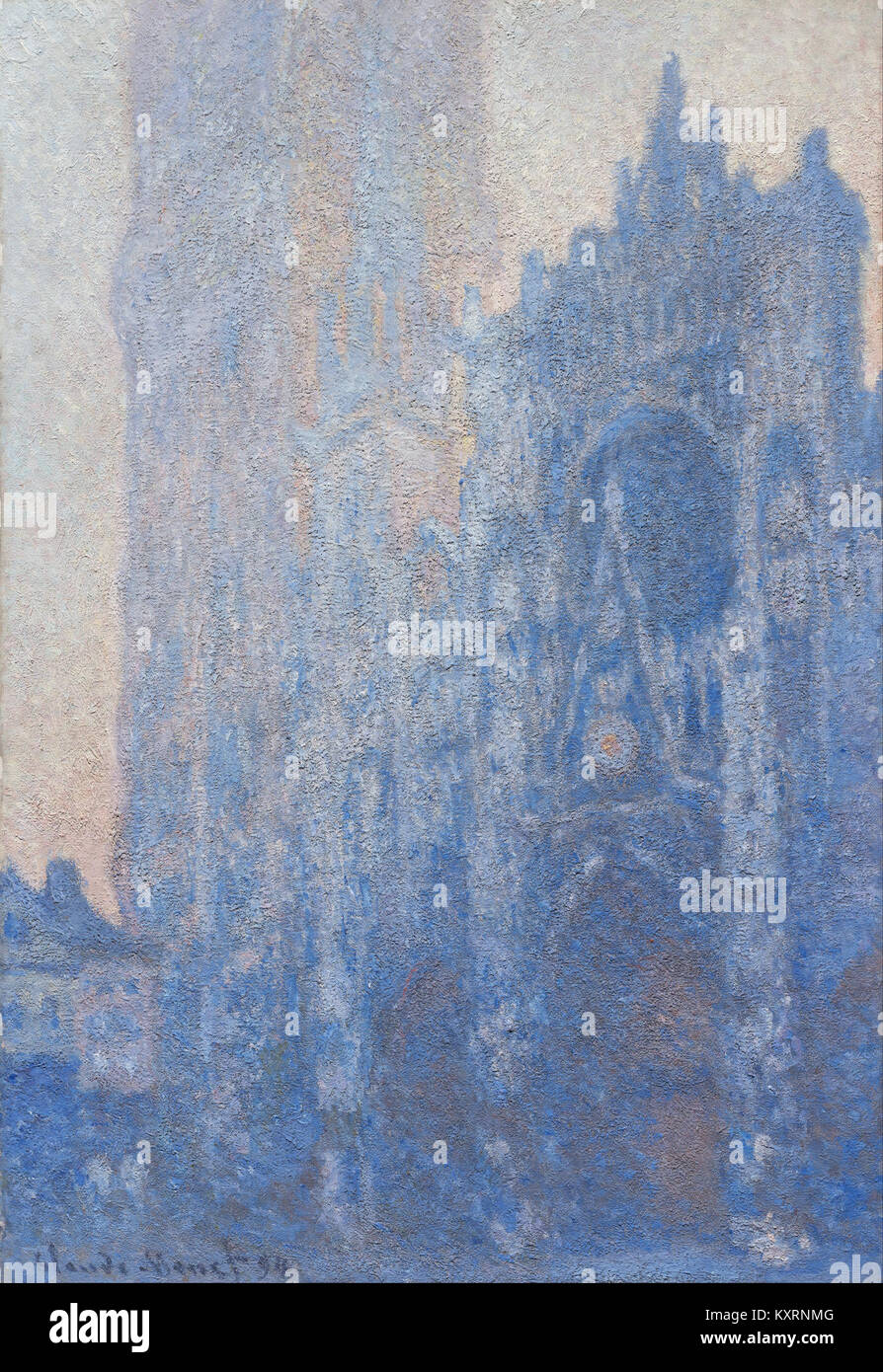 Claude Monet’s painting 'Rouen Cathedral Façade and Tour d'Albane ...