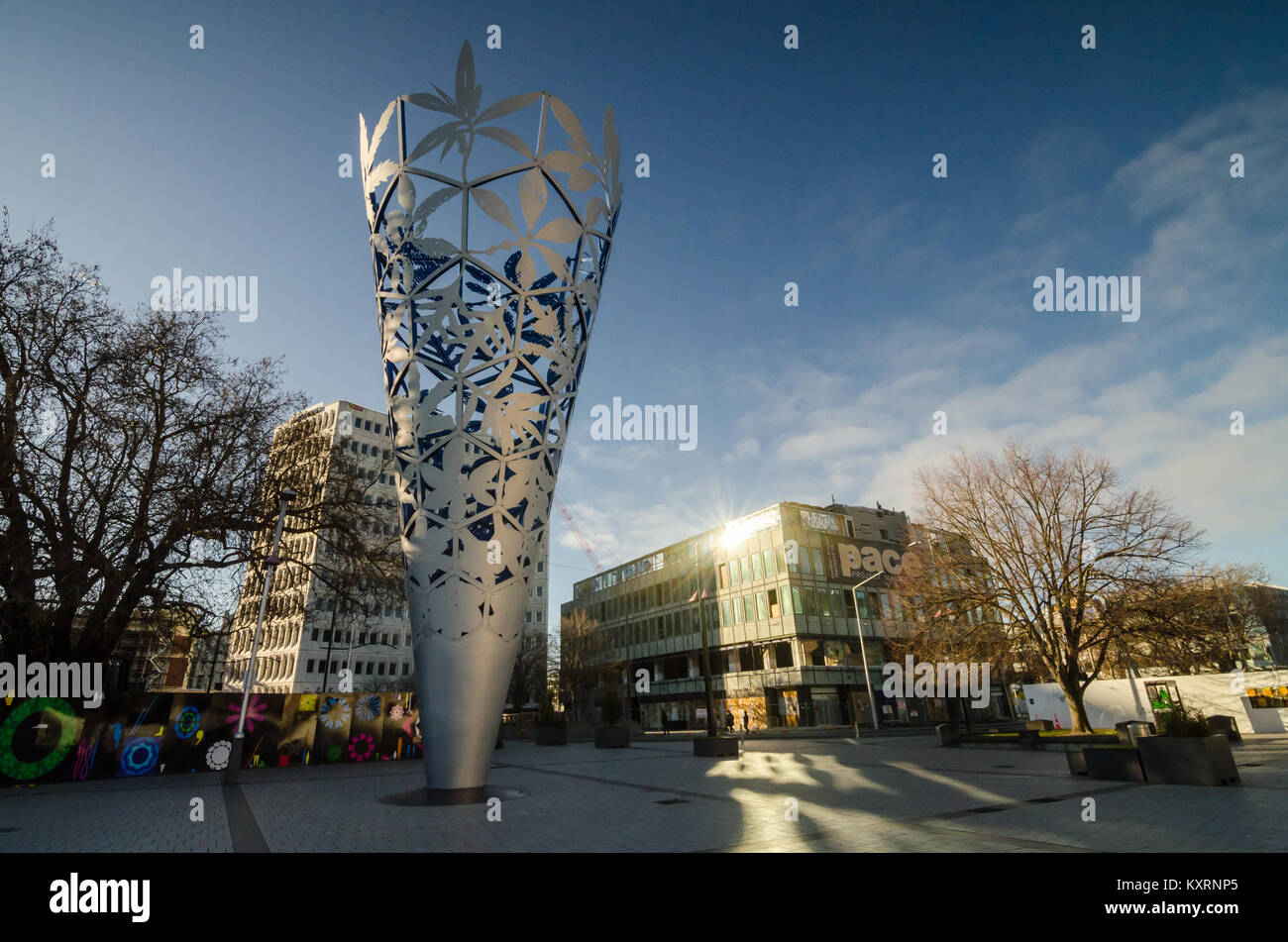Cathedral Square is the geographical center of Christchurch, New ...