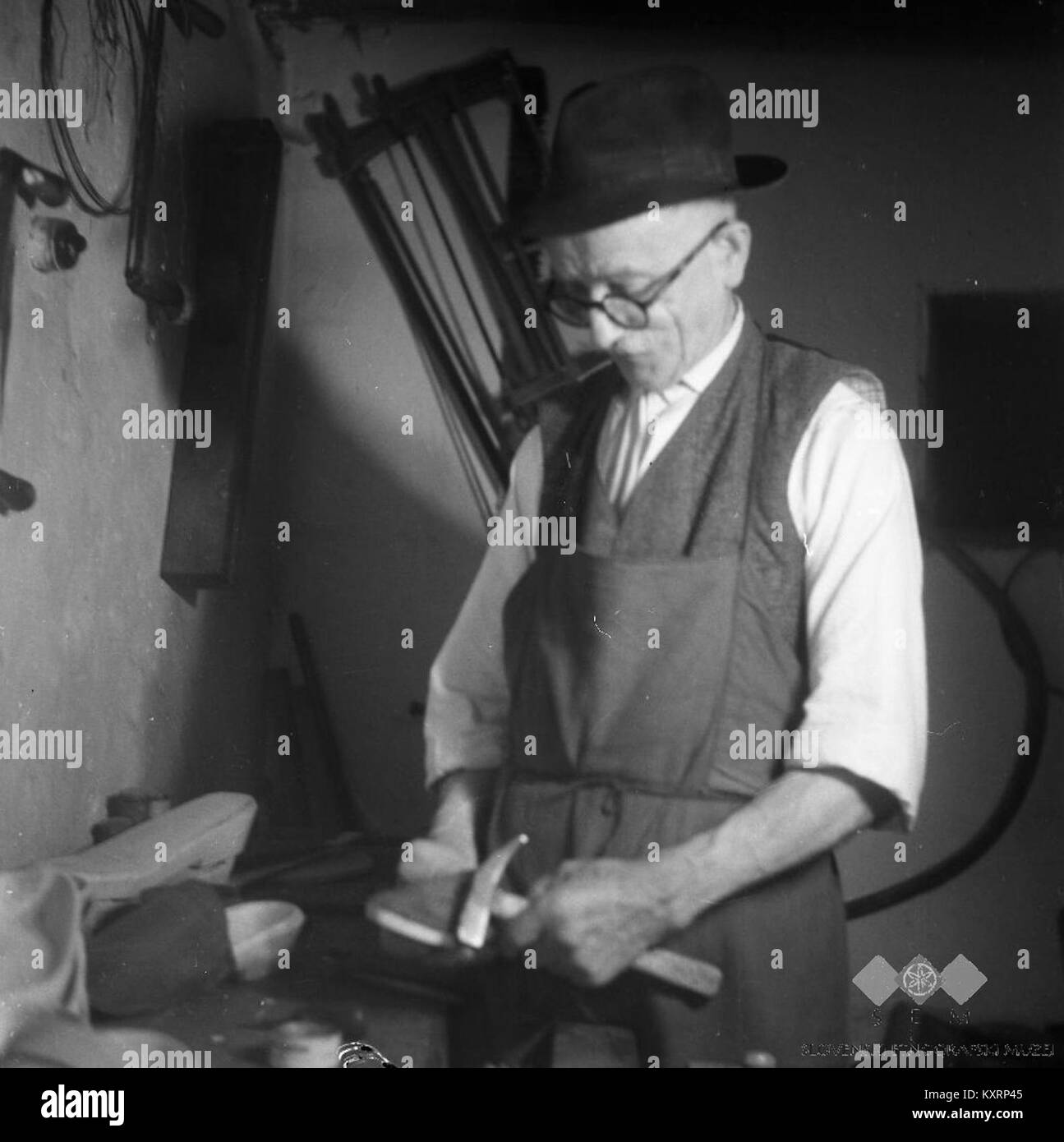 A photograph from 1963 showing Ivan Pungartnik, known as 'Hanzek ...