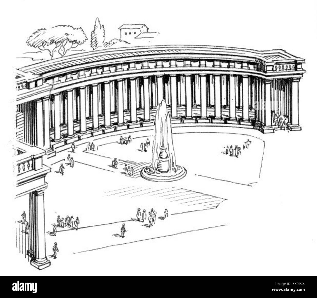 A photograph titled 'Colonnade (PSF)' showing a series of columns ...