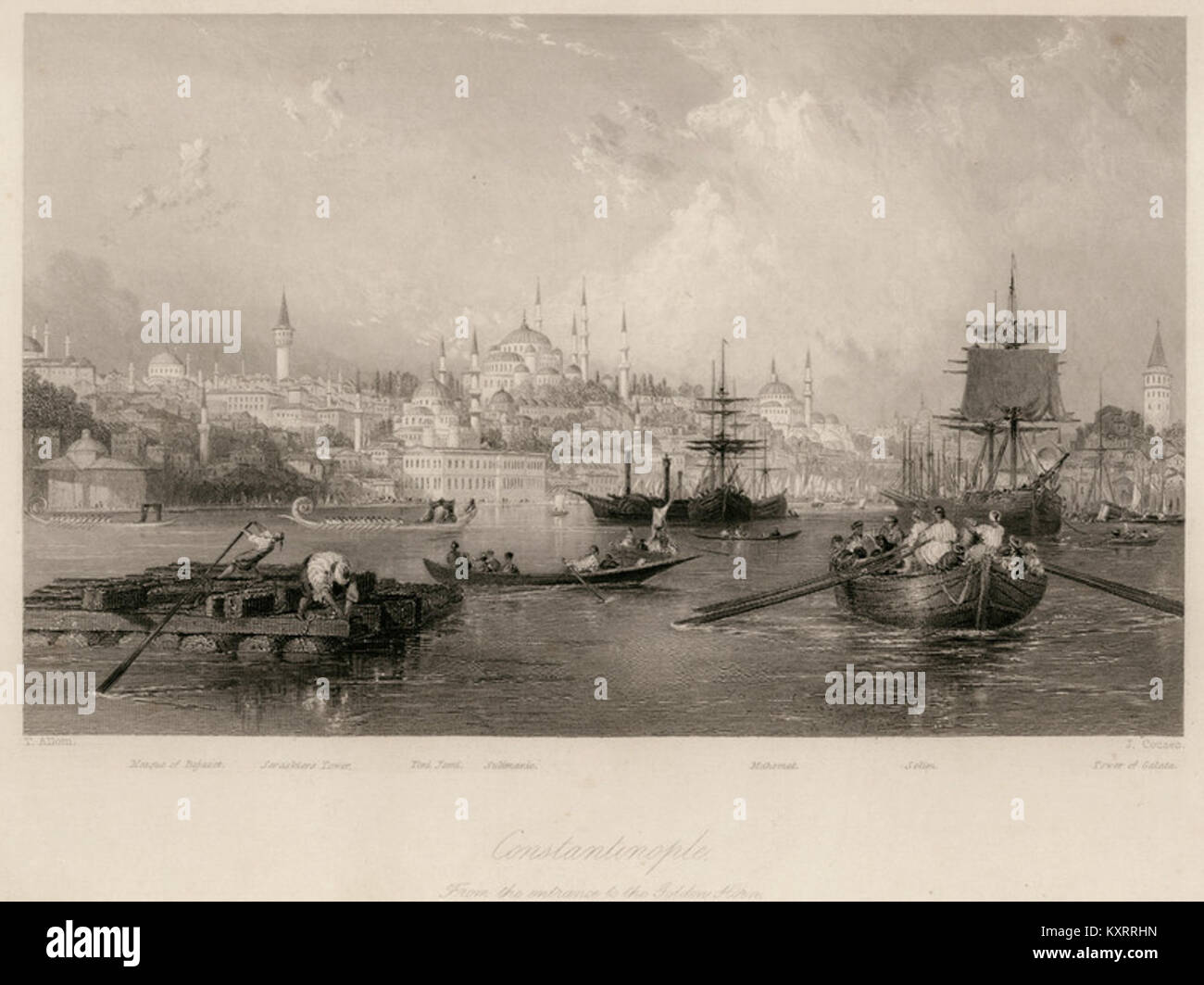 This illustration by Robert Walsh and Thomas Allom, created in 1836 ...