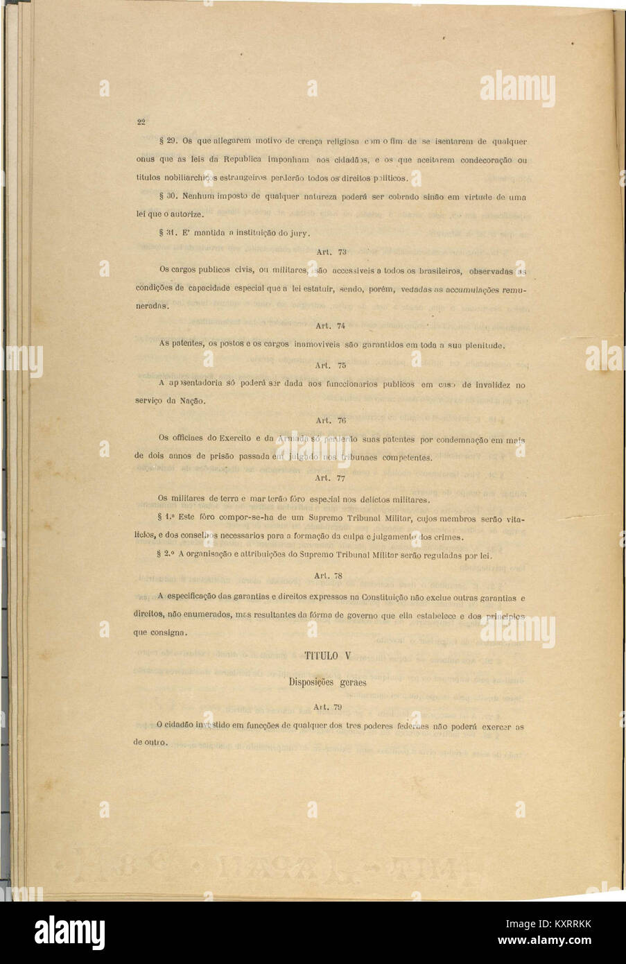 The Constitution of the Republic of the United States of Brazil of 1891 ...