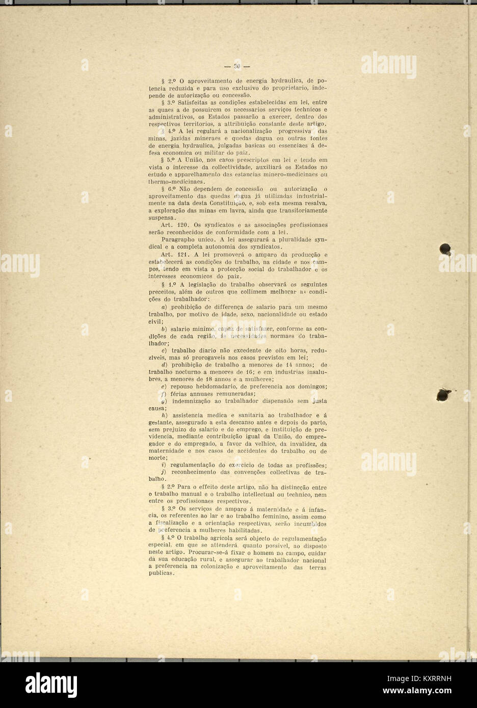 Page 30 of the 1934 Constitution of Brazil addresses the structure of ...
