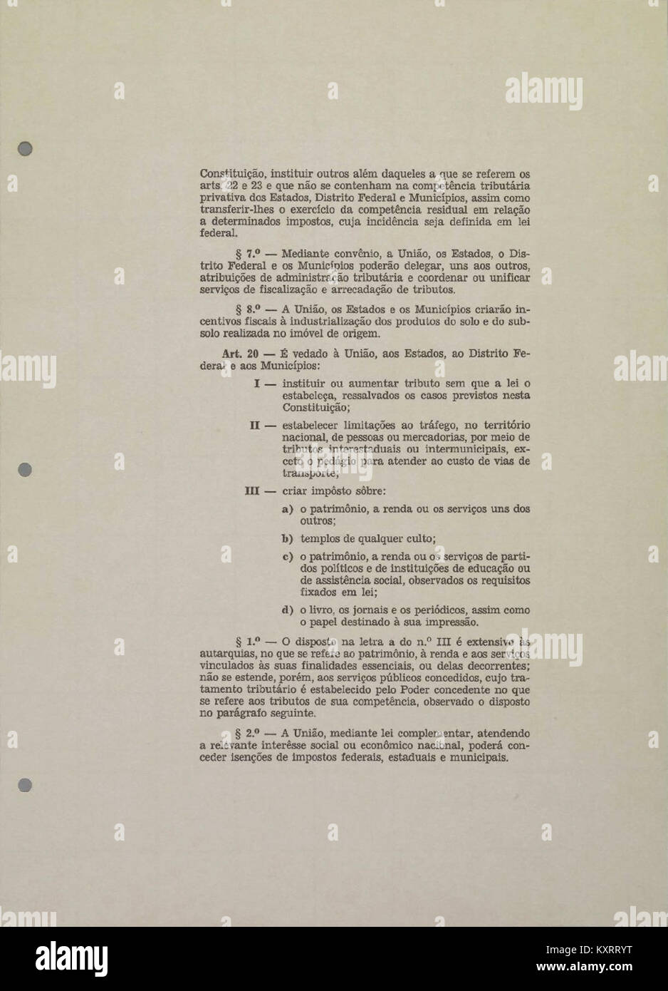 Page 10 of the 1967 Constitution of Brazil, showcasing key legal and ...