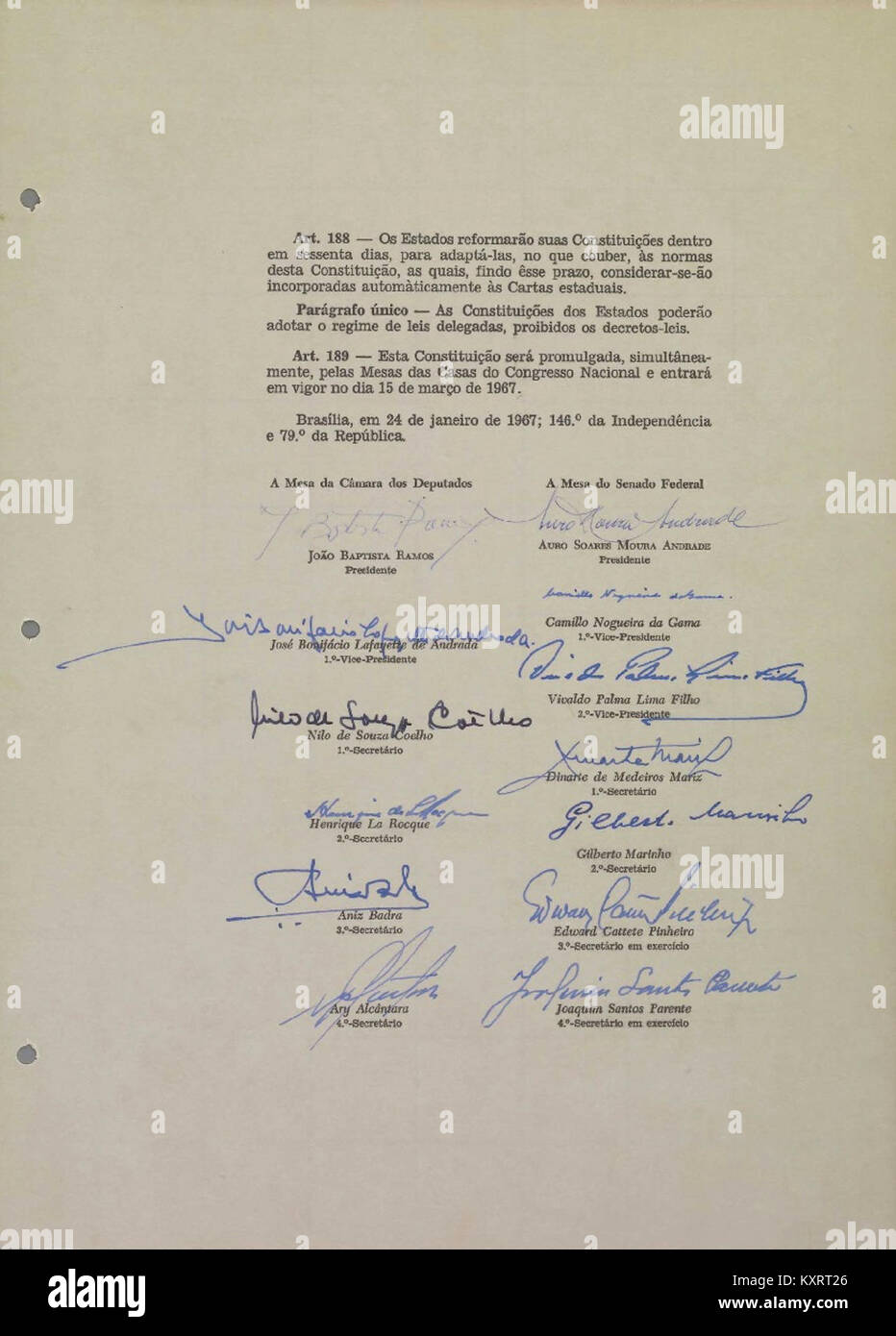 This page from the 1967 Brazilian Constitution highlights key legal ...