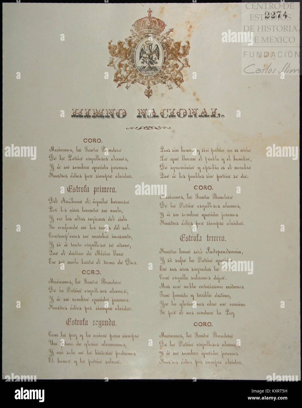 Himno nacional mexicano hi-res stock photography and images - Alamy