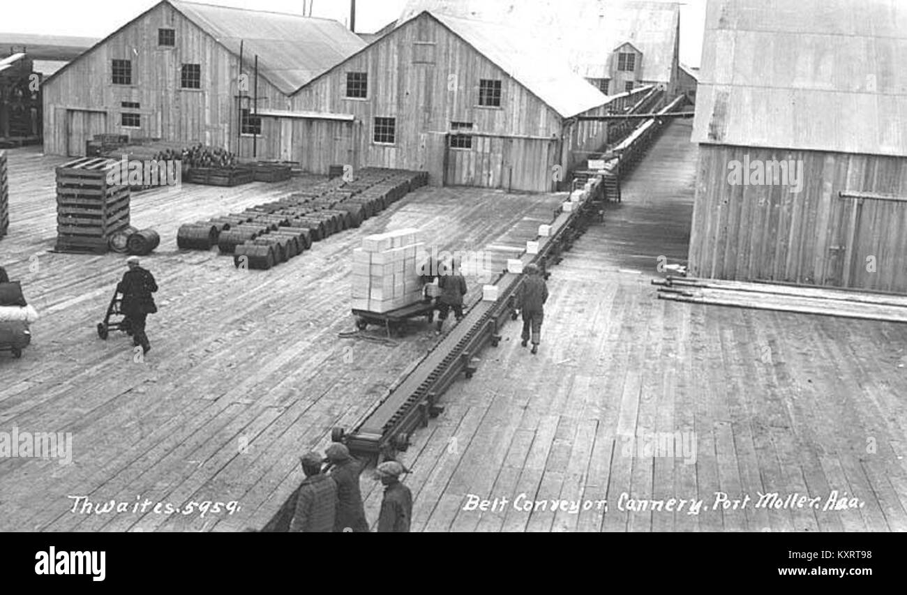 A 1912 photograph of the Pacific American Fisheries cannery at Port ...