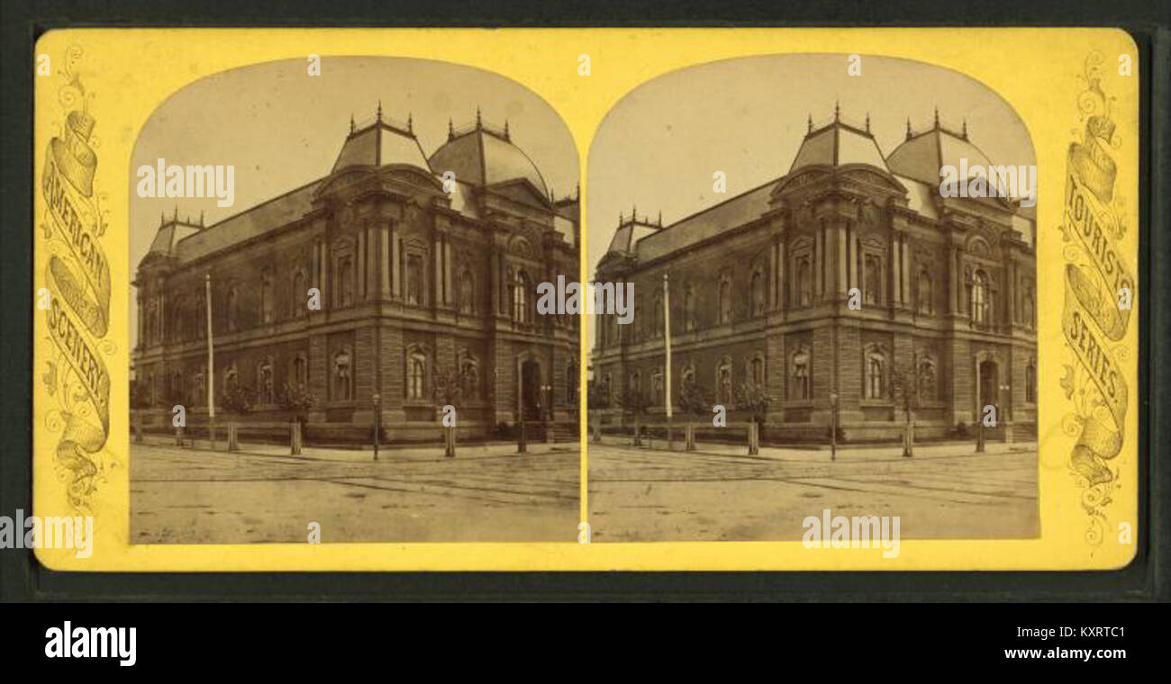 The Corcoran Art Building, part of the Robert N. Dennis collection of stereoscopic views, is ...