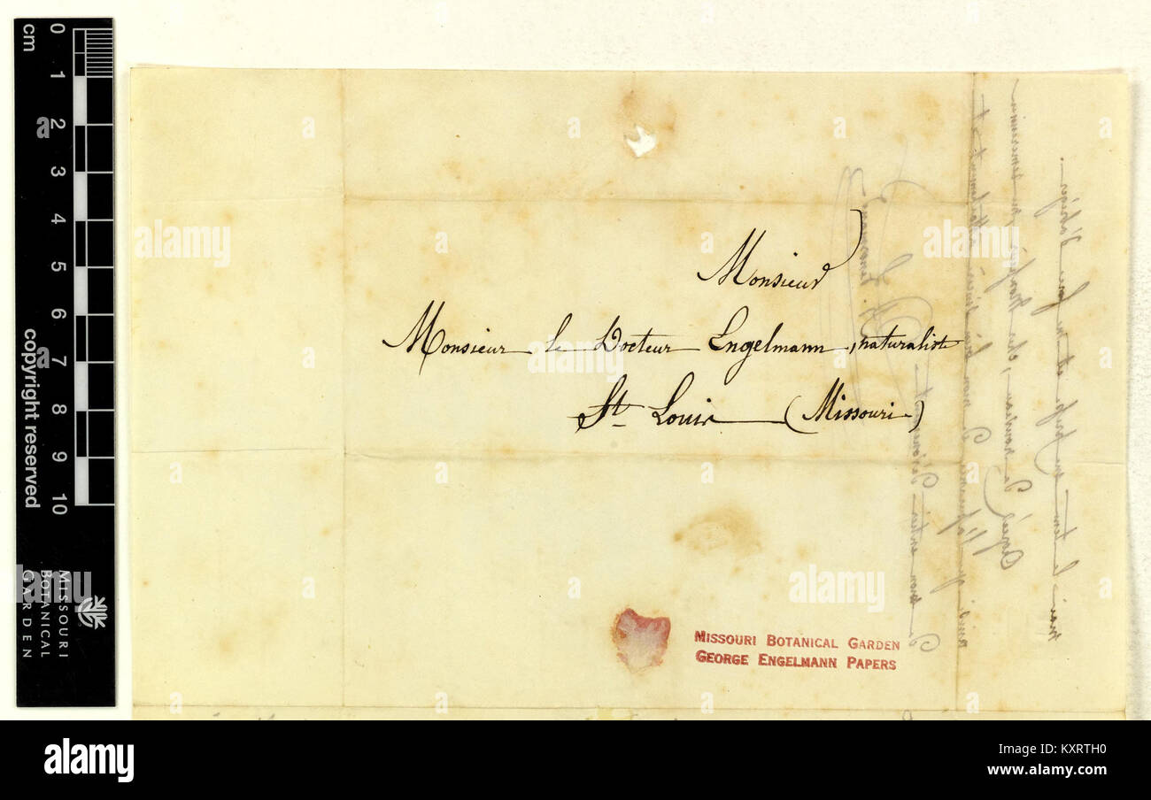 Correspondence between Sébastien Lenormand and George Engelmann, dated ...