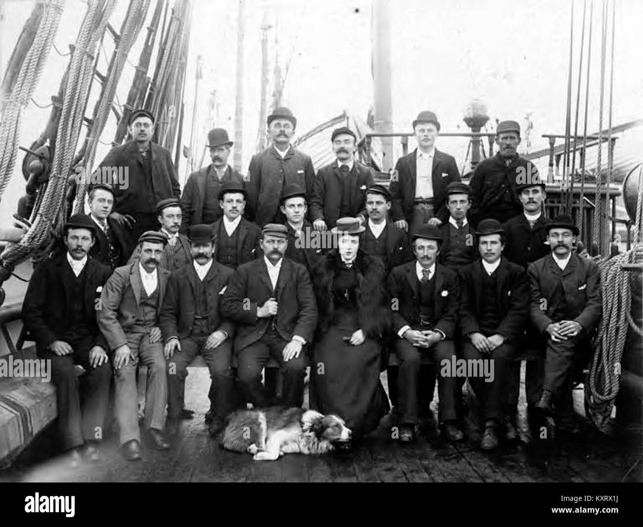 Crew of bark GLENESK seated on deck, Washington, ca 1900 (HESTER 757 ...