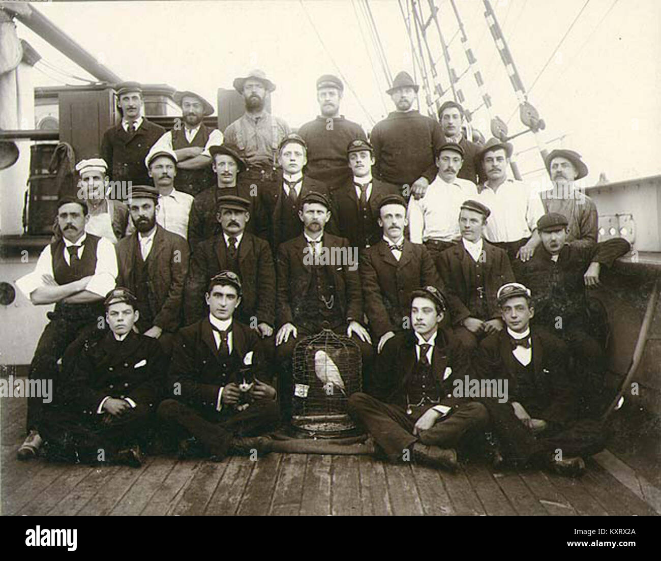 Crew of the bark CONWAY CASTLE, Washington, ca 1904 (HESTER 298 Stock ...