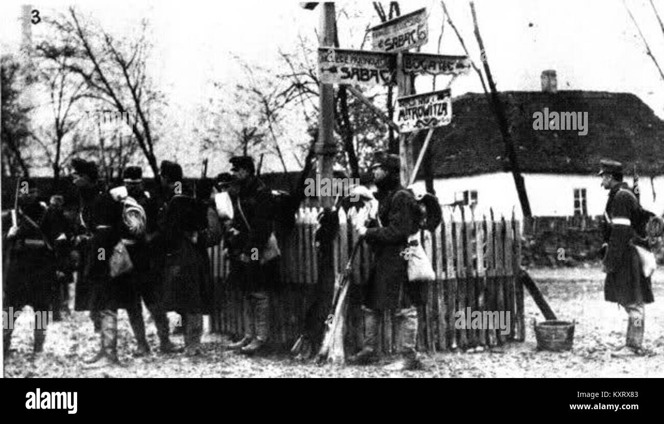 This image depicts Croat Domobrans (homeguard soldiers) in Serbia ...