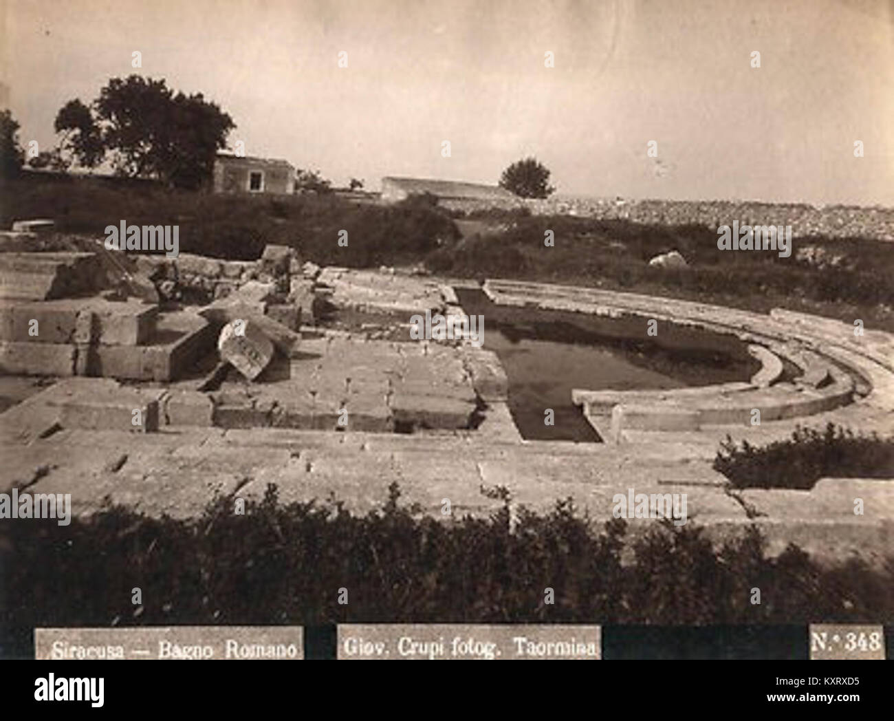 Crupi, Giovanni (1849-1925) - n. 0348 - Siracusa - Bagno Romano Stock ...