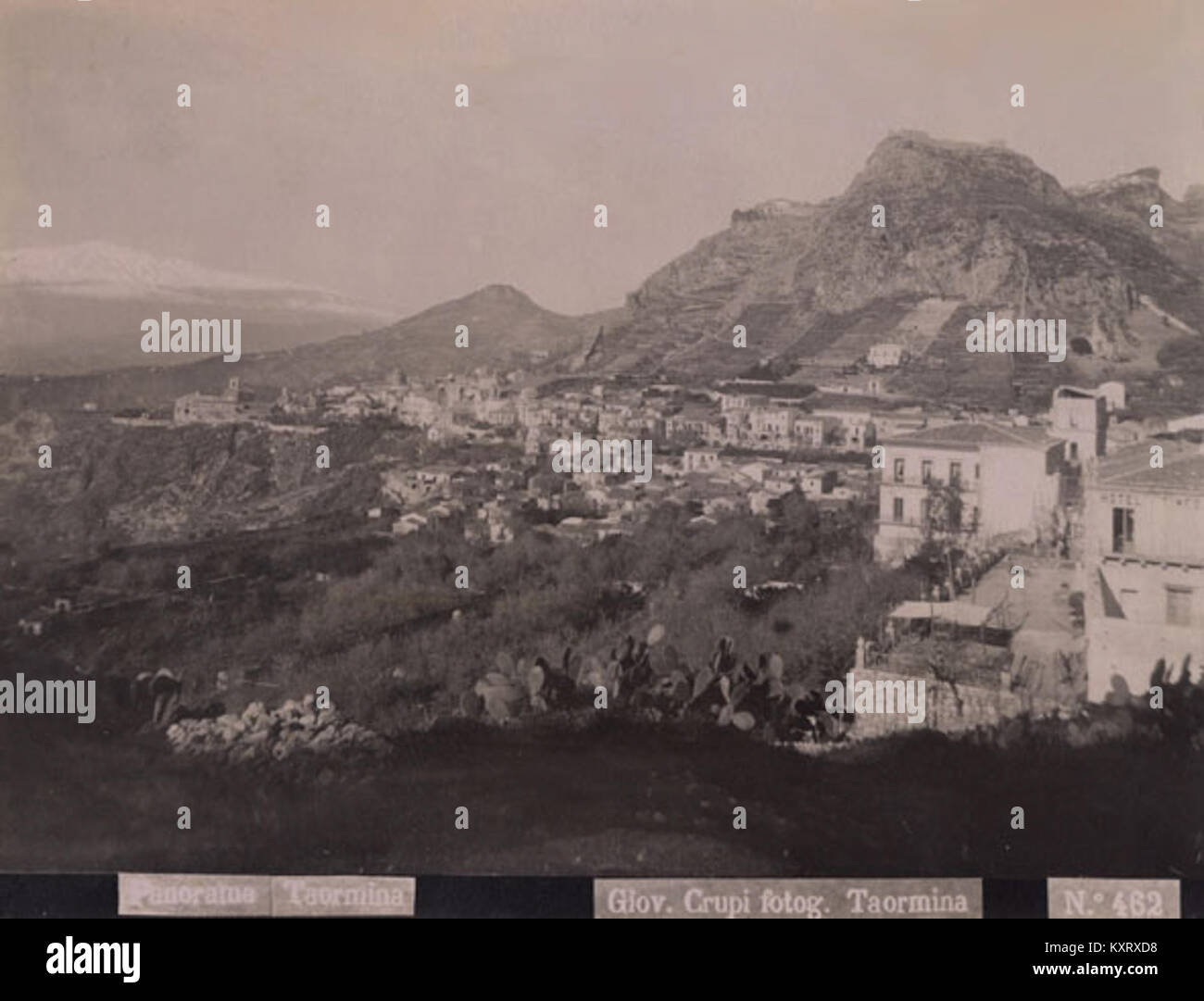 Crupi, Giovanni (1849-1925) - n. 0462 - Taormina - Panorama Stock Photo ...