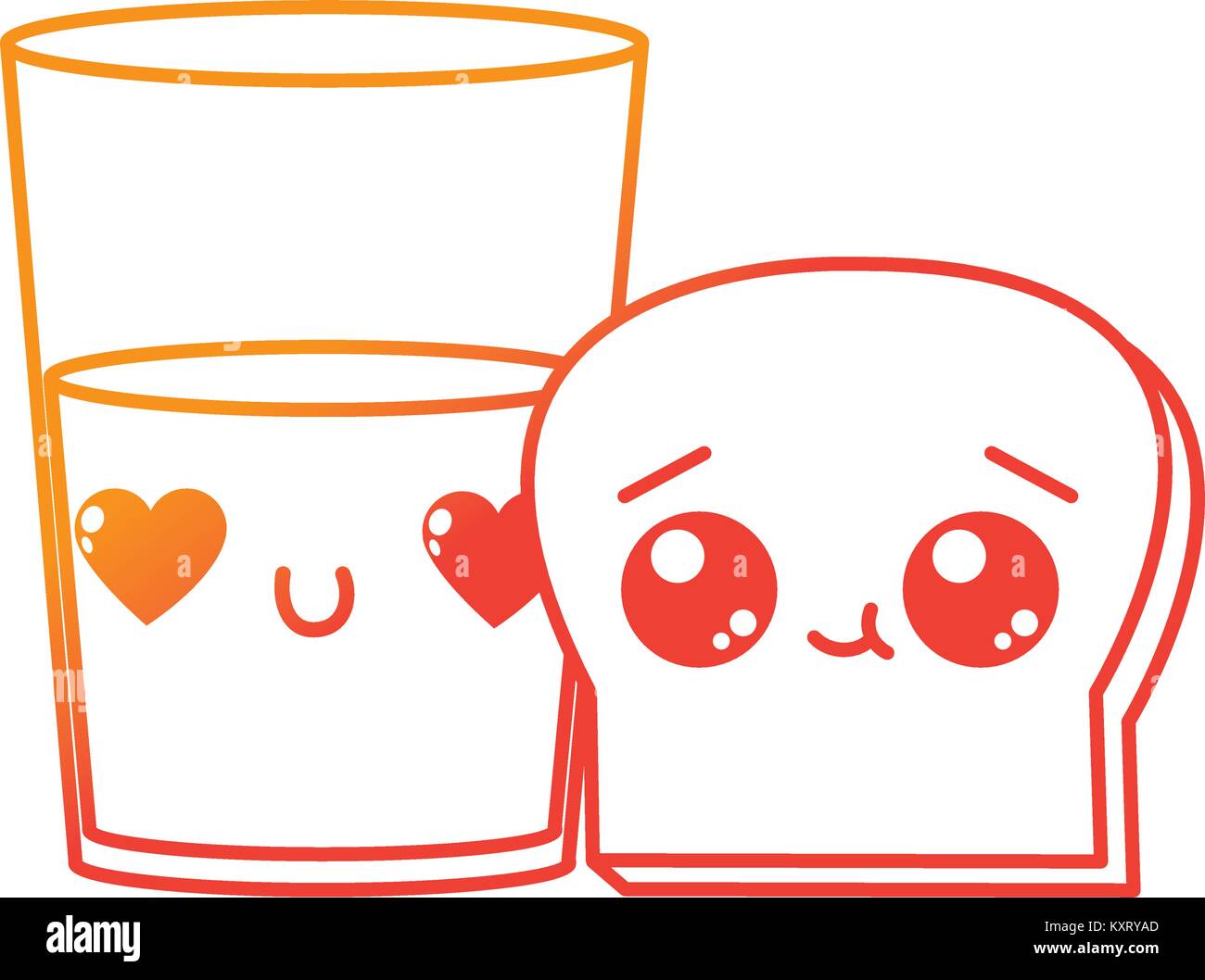 Bread and milk design Stock Vector Image & Art - Alamy