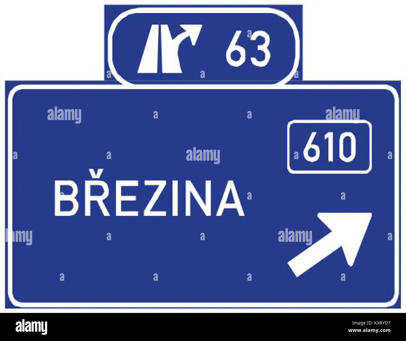 A traffic sign labeled CZ-IS06g from the Czech Republic, issued in 2016 ...