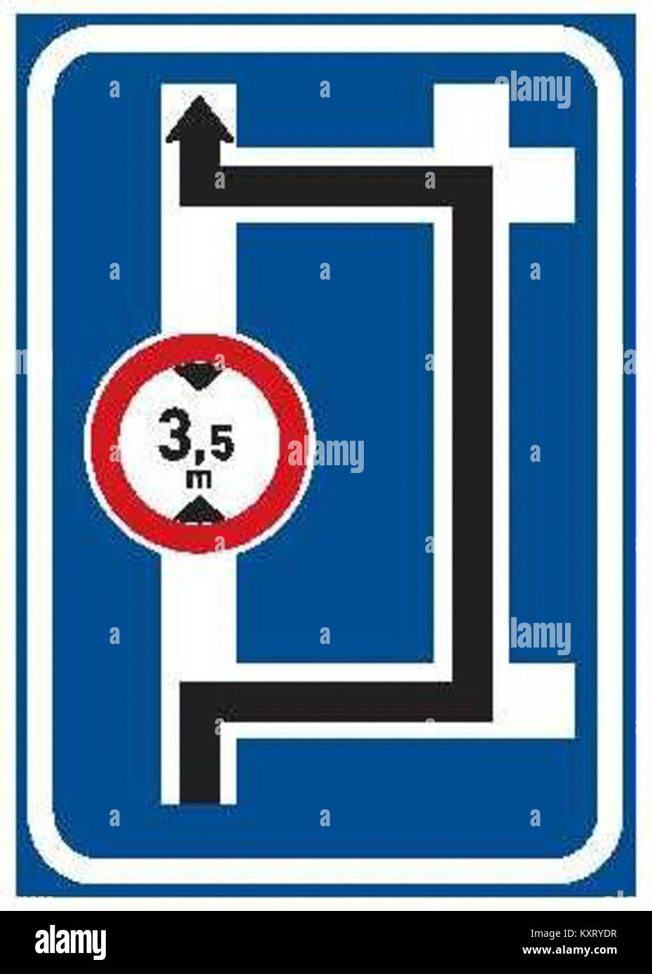 Photograph or diagram labeled CZ-IS09d showing a road sign placed ...