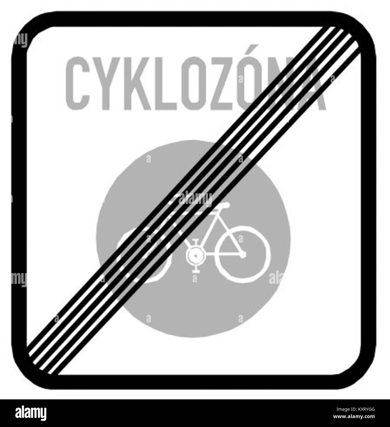 Cycling zone Black and White Stock Photos & Images - Alamy