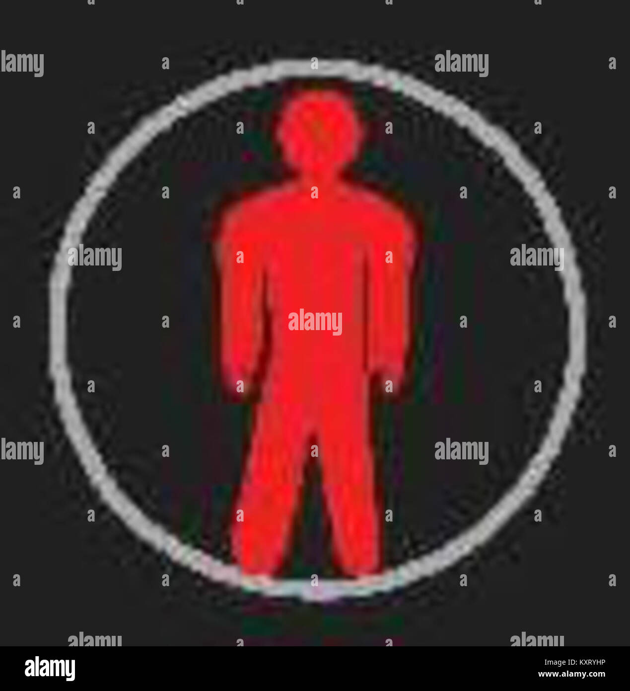 This Czech traffic sign indicates to pedestrians to stop, a vital part ...