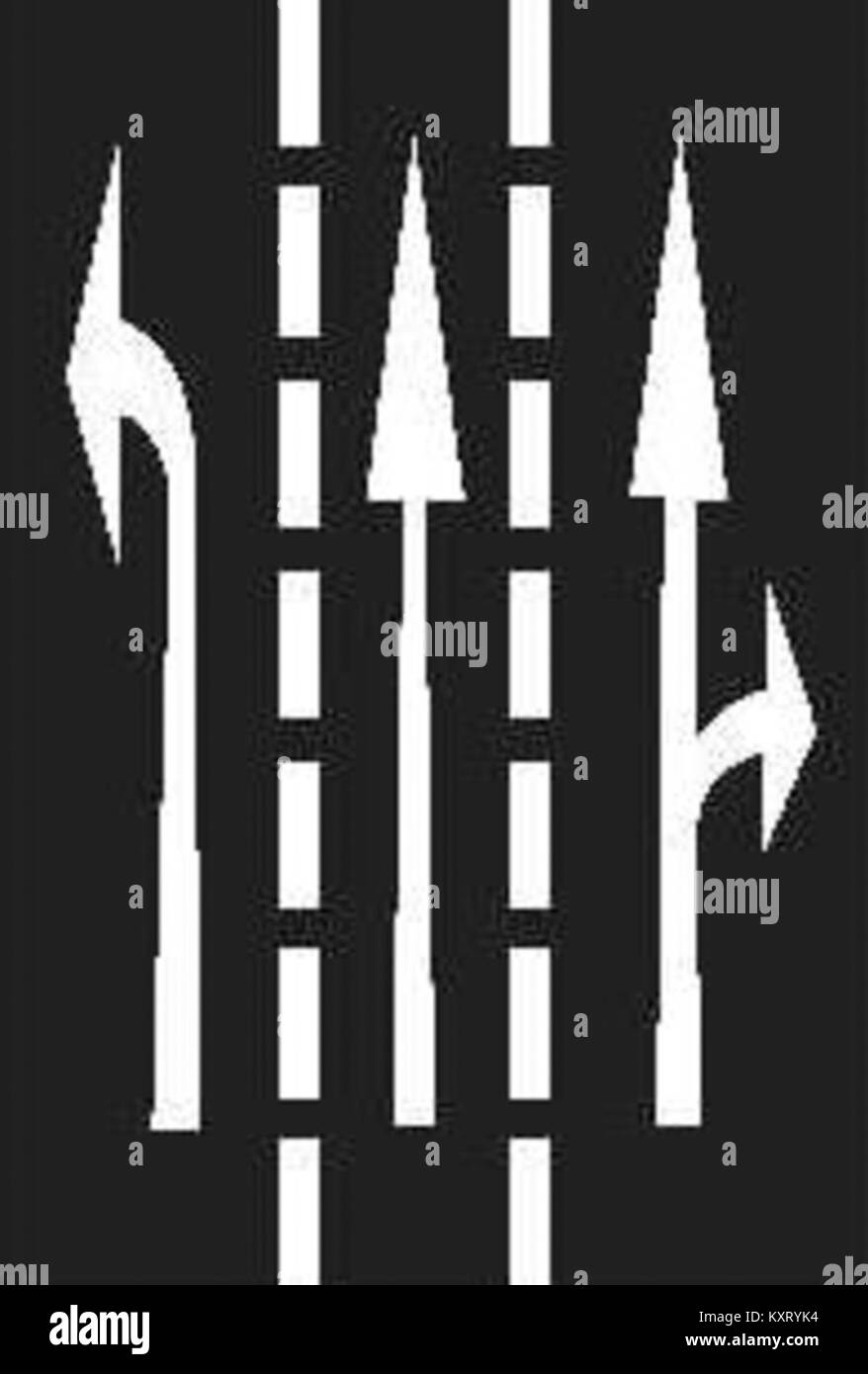 Driving direction arrows Black and White Stock Photos & Images - Alamy