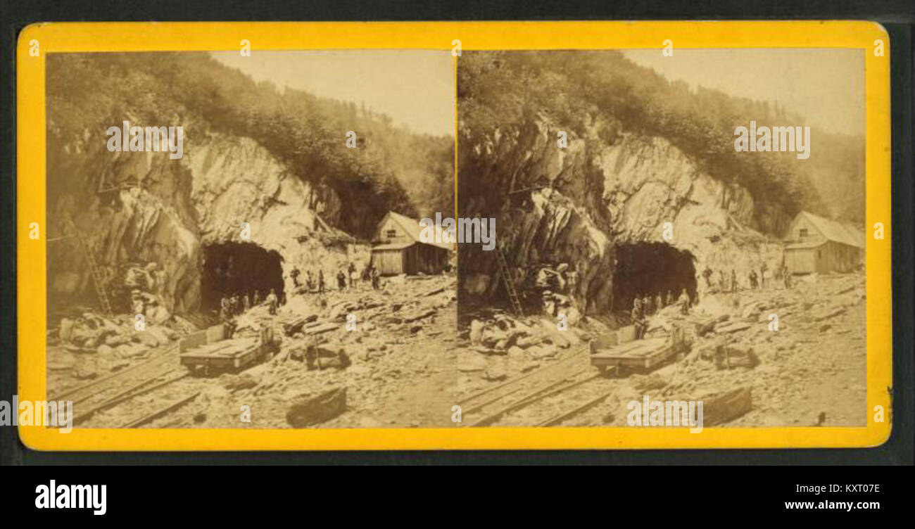 This image depicts the east end of a tunnel, showing the roadbed as ...