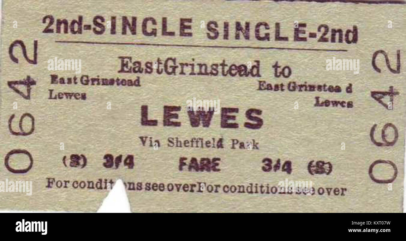 1950s train ticket hi-res stock photography and images - Alamy