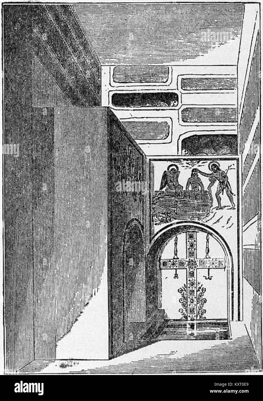 Figure 15 from EB1911 depicts the Baptistery of San Pontianus, an ...
