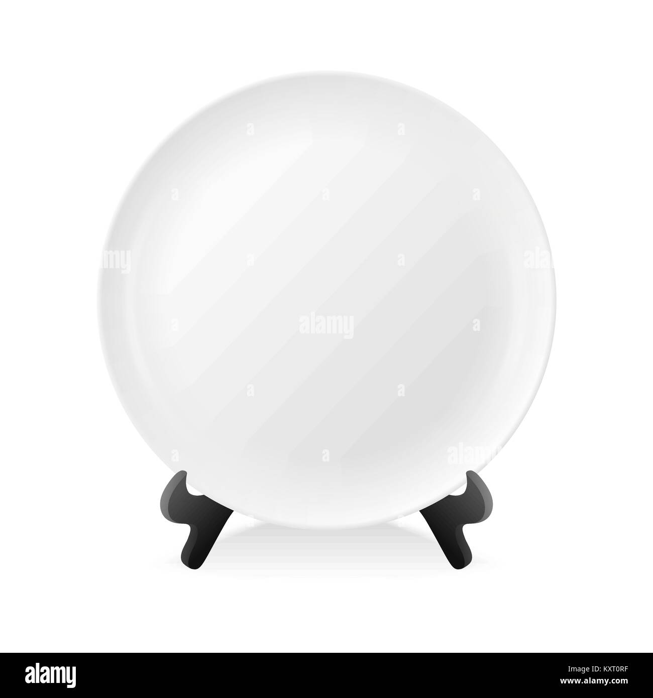 Bowl food on plate Black and White Stock Photos & Images - Alamy