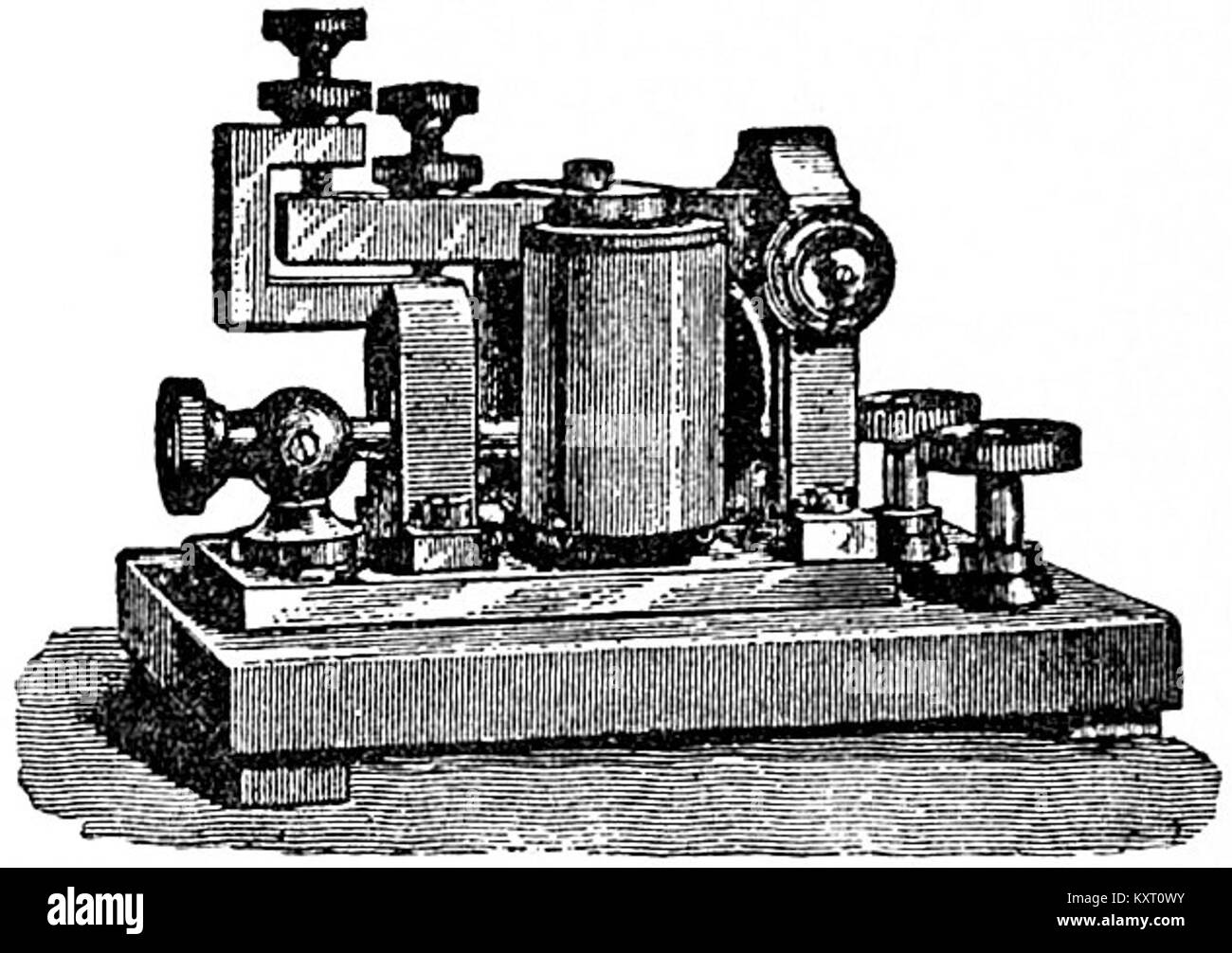 This image showcases a modern telegraph sounder from the early 20th ...