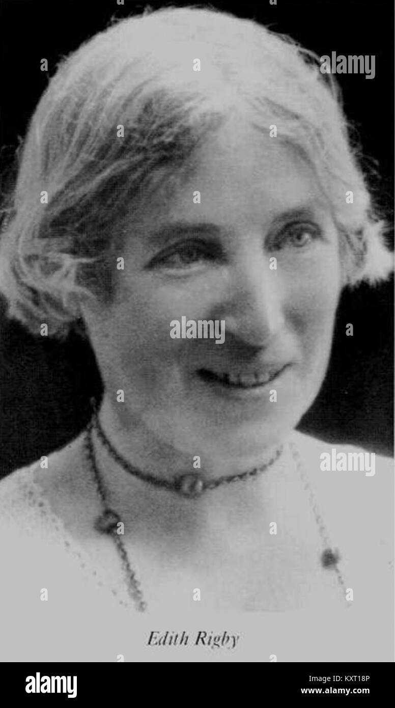 Edith Rigby, an influential British suffragette, active in the women's ...