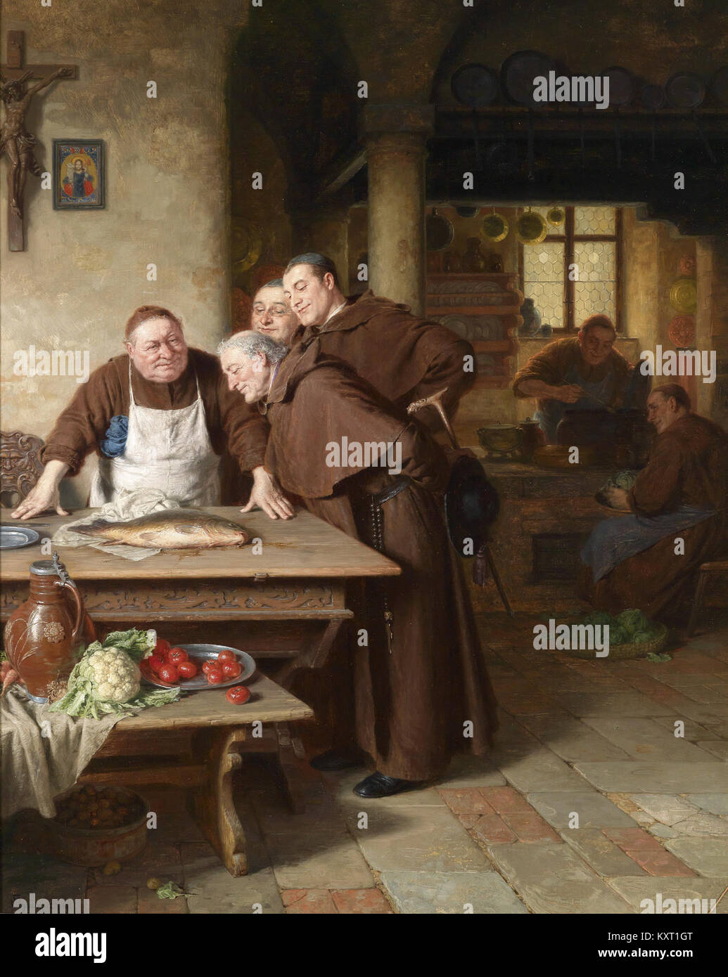 Eduard Grätzner's 'In der Klosterküche' (In the Monastery Kitchen ...