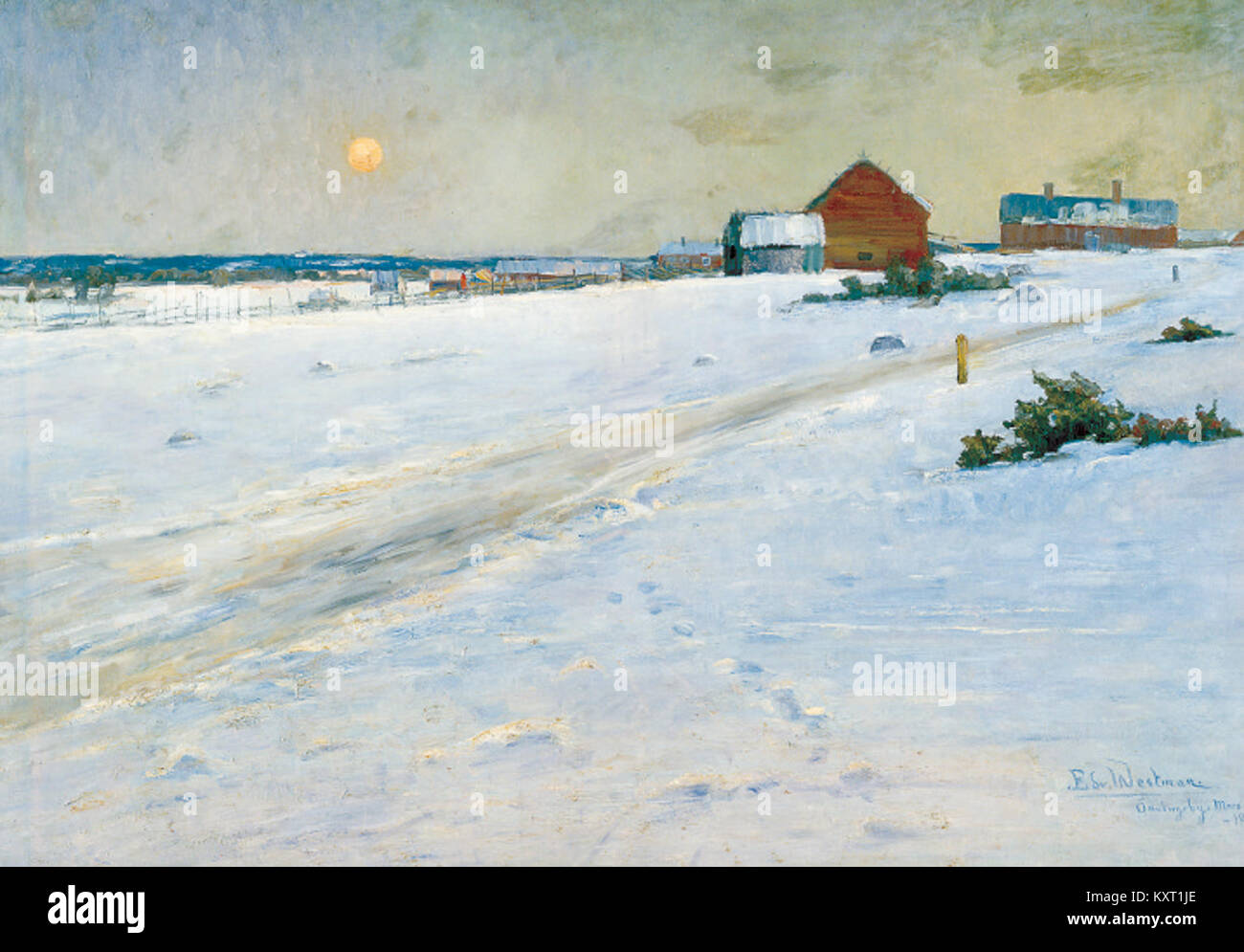 In his 1892 painting of Ånningeby the Swedish artist Edvard Westman ...