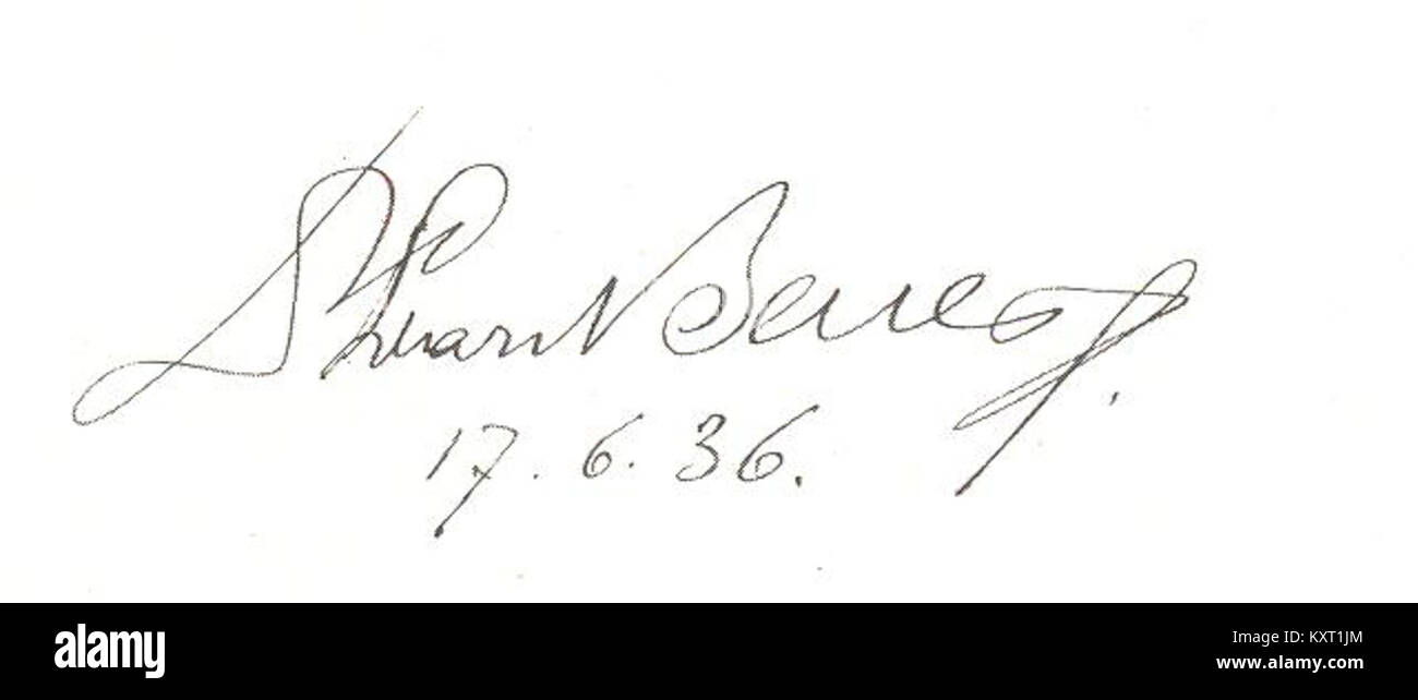 Edvard Beneš podpis Stock Photo - Alamy