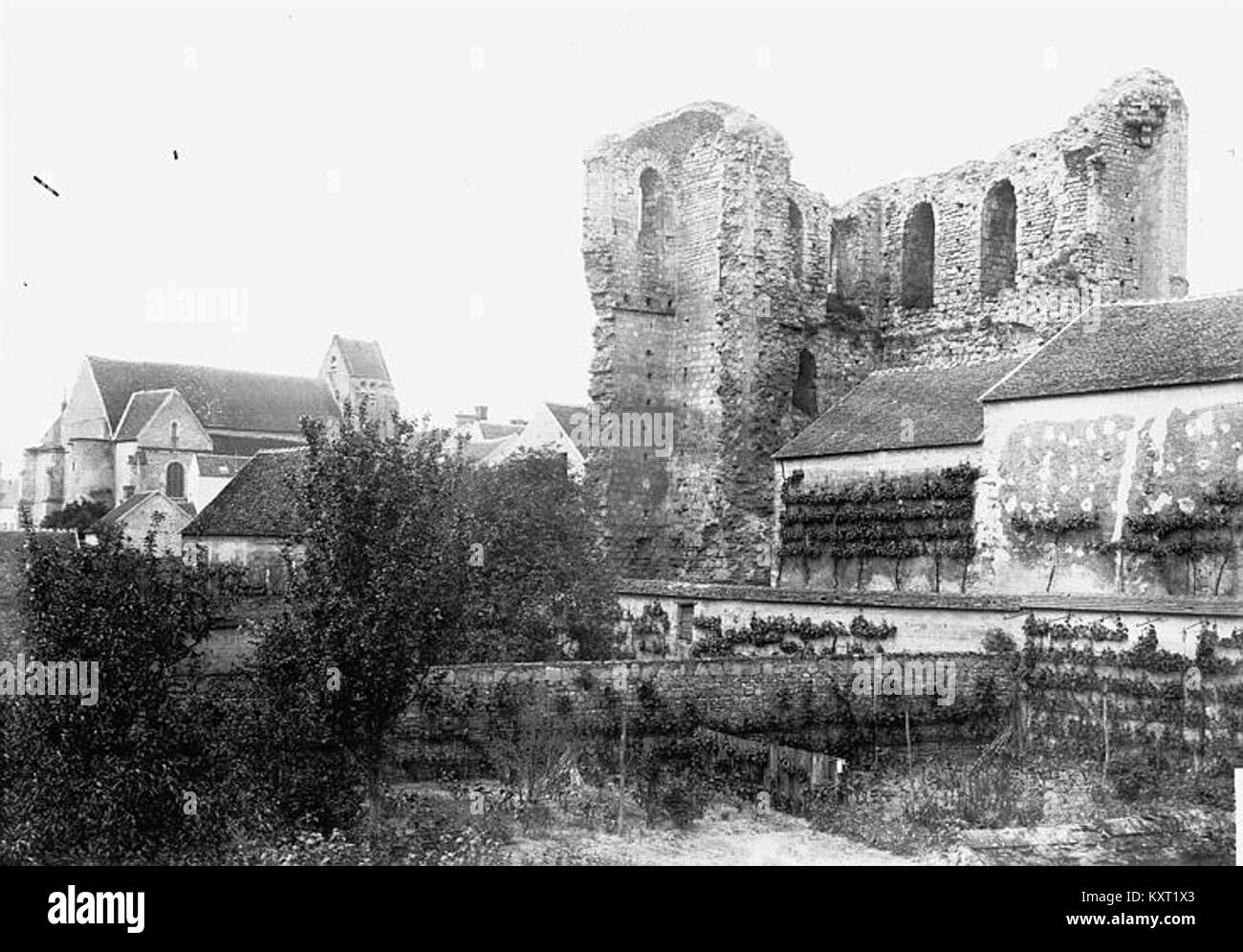 Eglise, Château - Vue d'ensemble - Grez-sur-Loing - Médiathèque de l ...