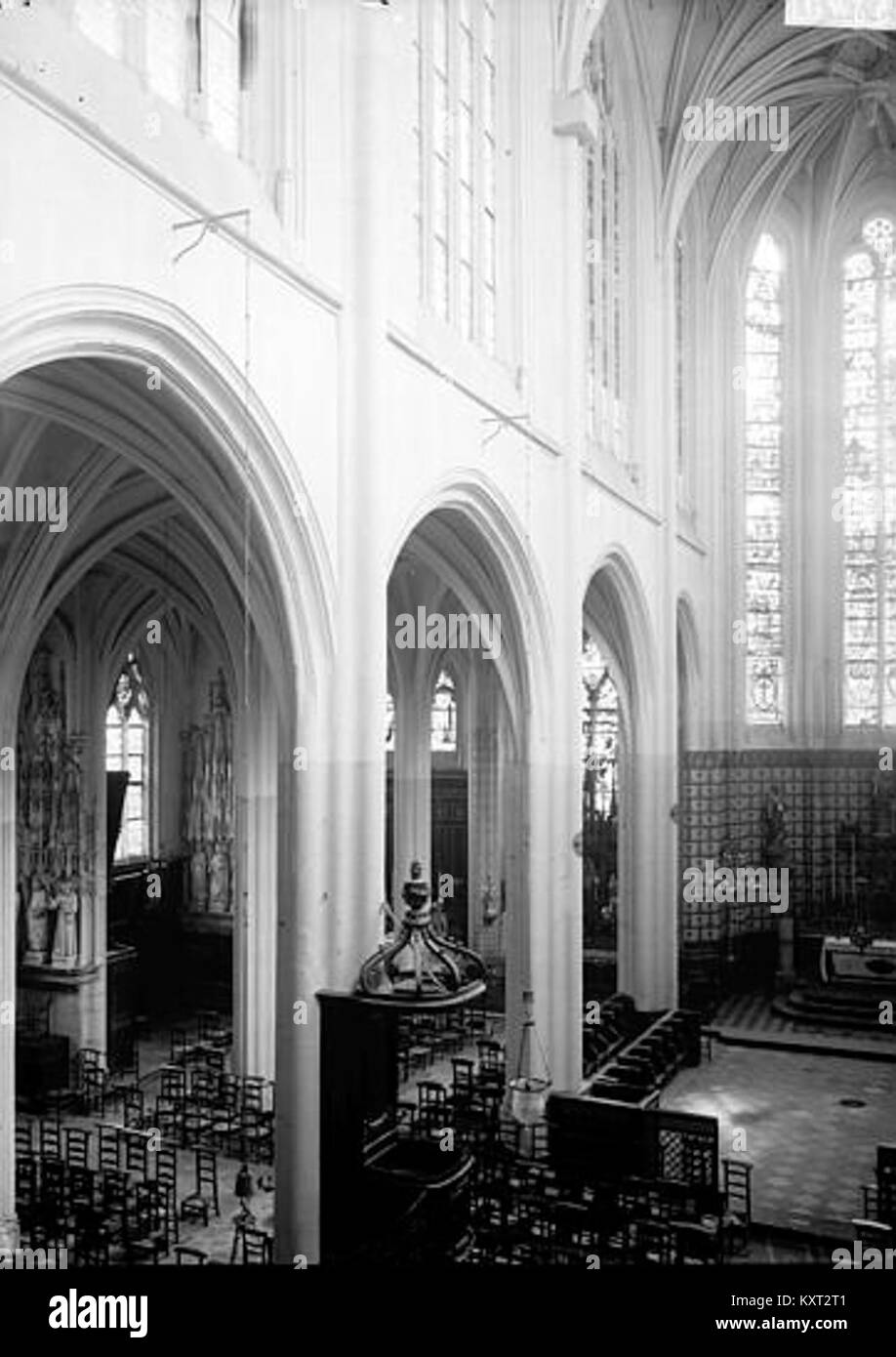 The Church of Saint-Aspais in Melun, France, photographed from the ...