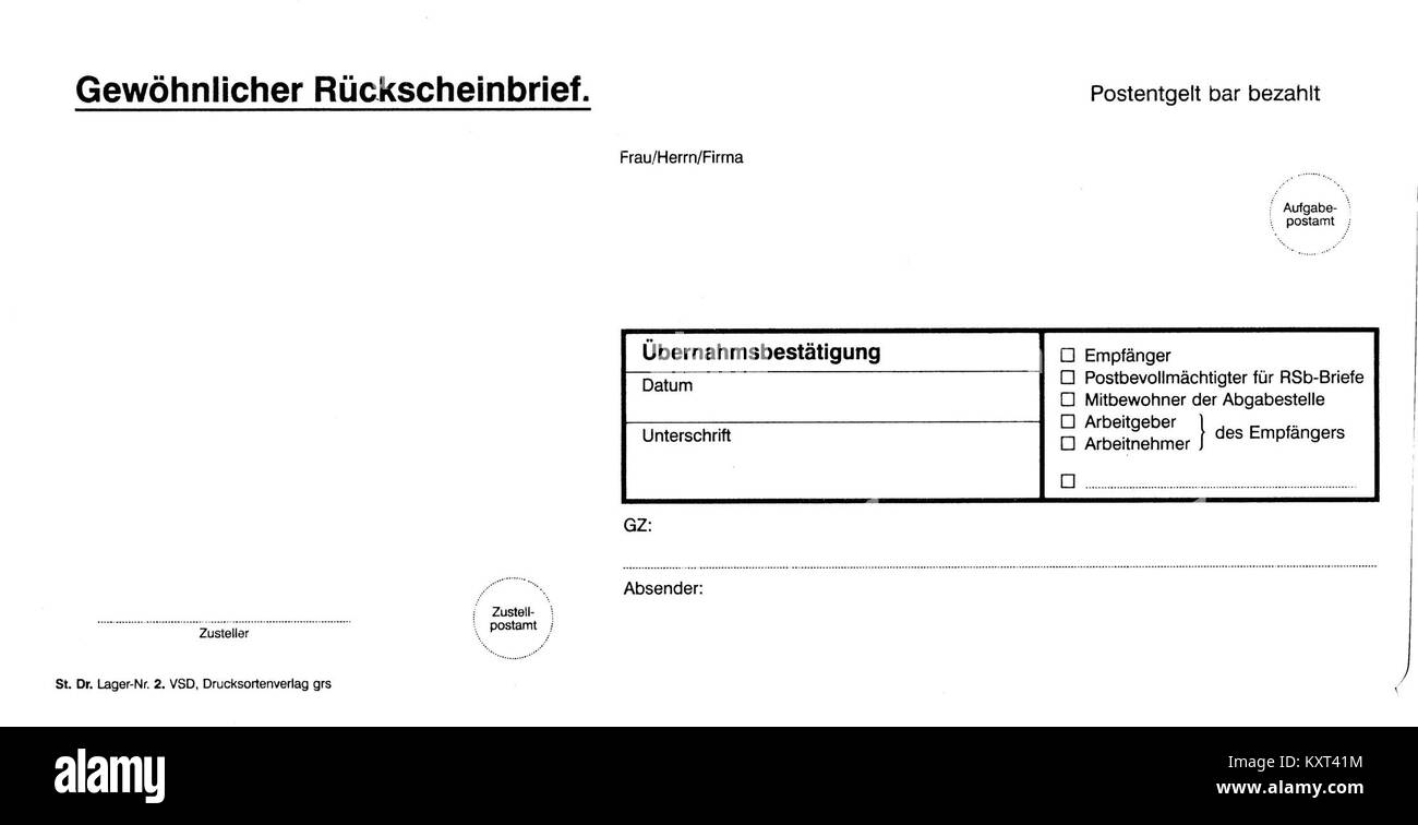 Sample receipt hi-res stock photography and images - Alamy