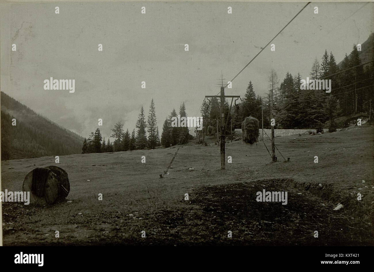 A section of the track towards Station II-III Klimhütte, likely related to transportation ...