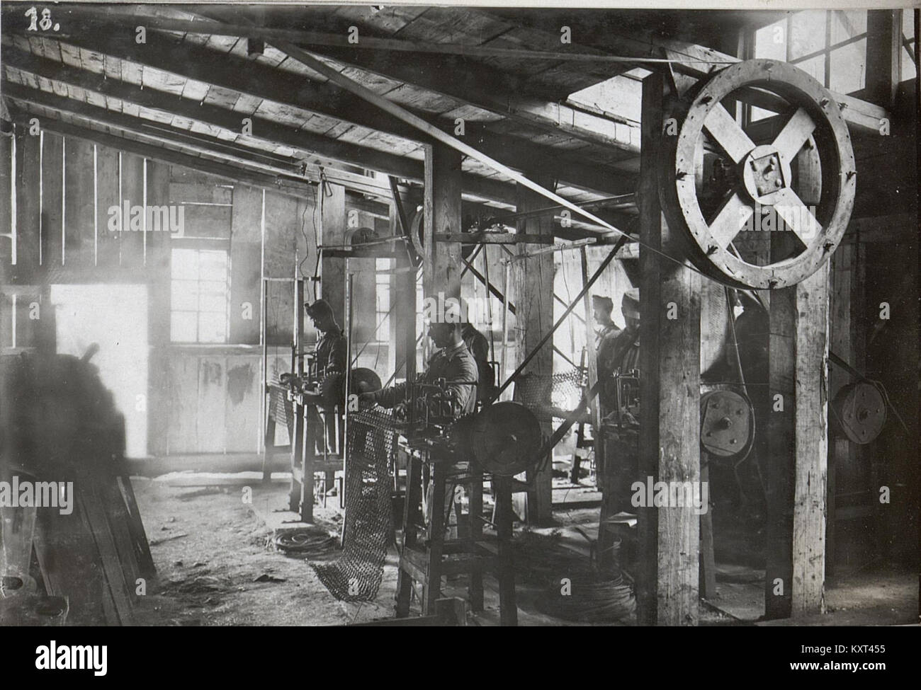 A photograph from the Wippachtal region, showing an ironworks factory ...