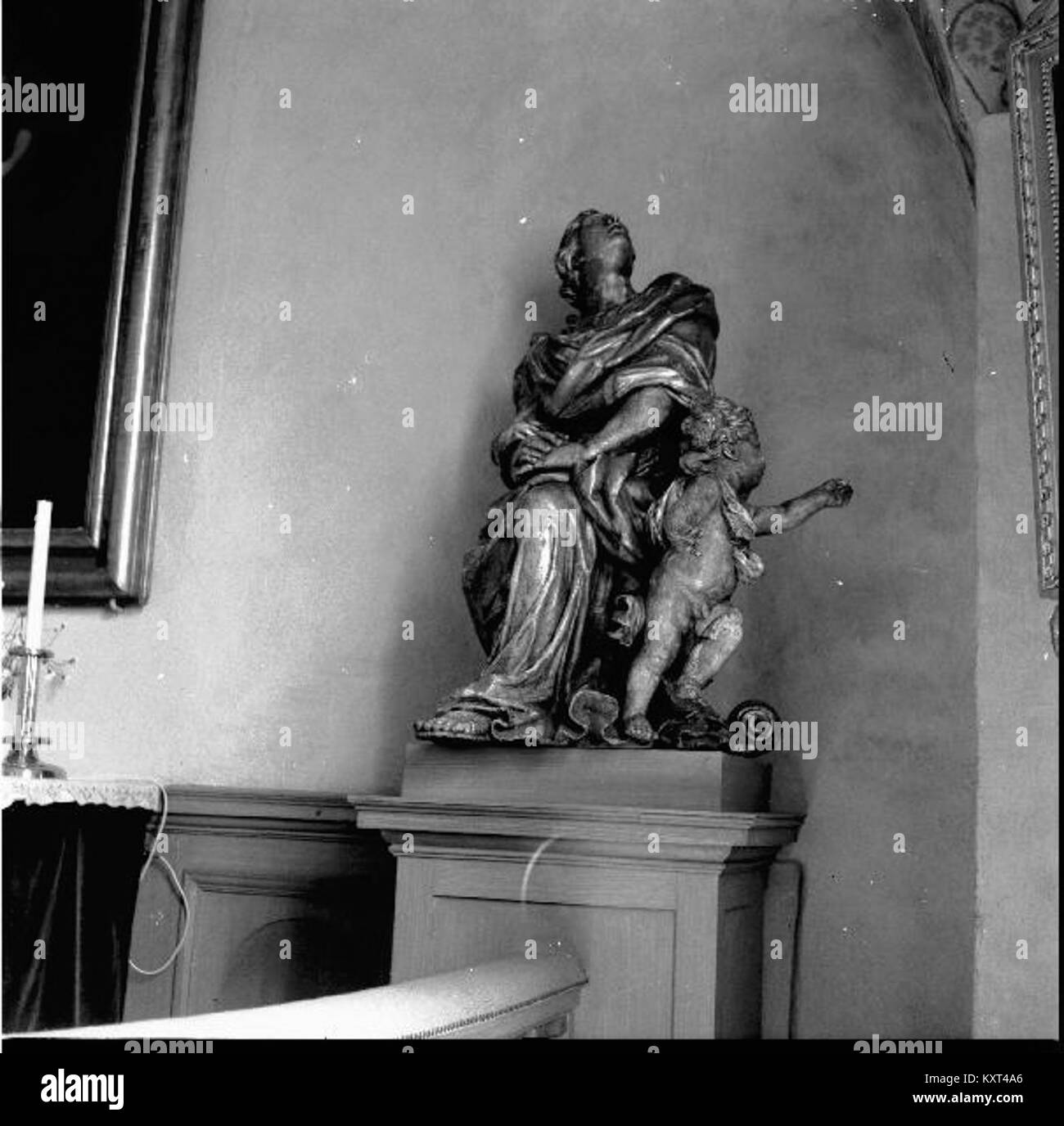 Image showing Ekerö Church in Sweden with its prominent tower and ...