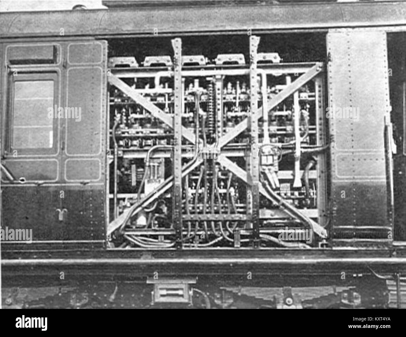 Electric train motor compartment, LMS (CJ Allen, Steel Highway, 1928 ...