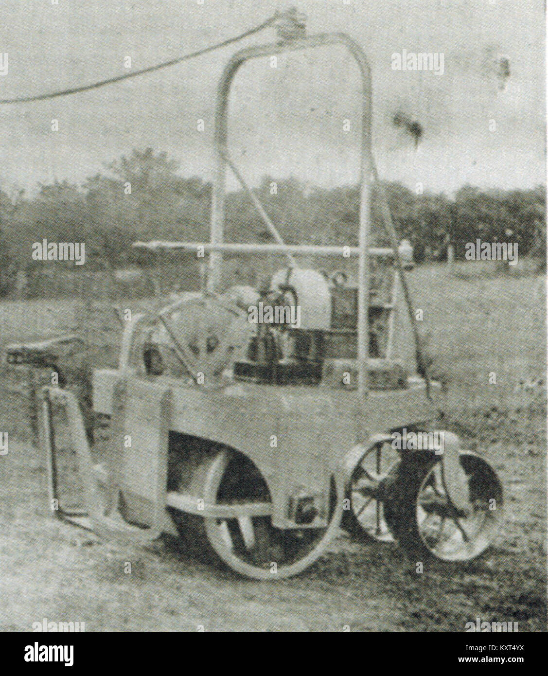 A photograph of an 1896 electric machine, showcasing its technological ...