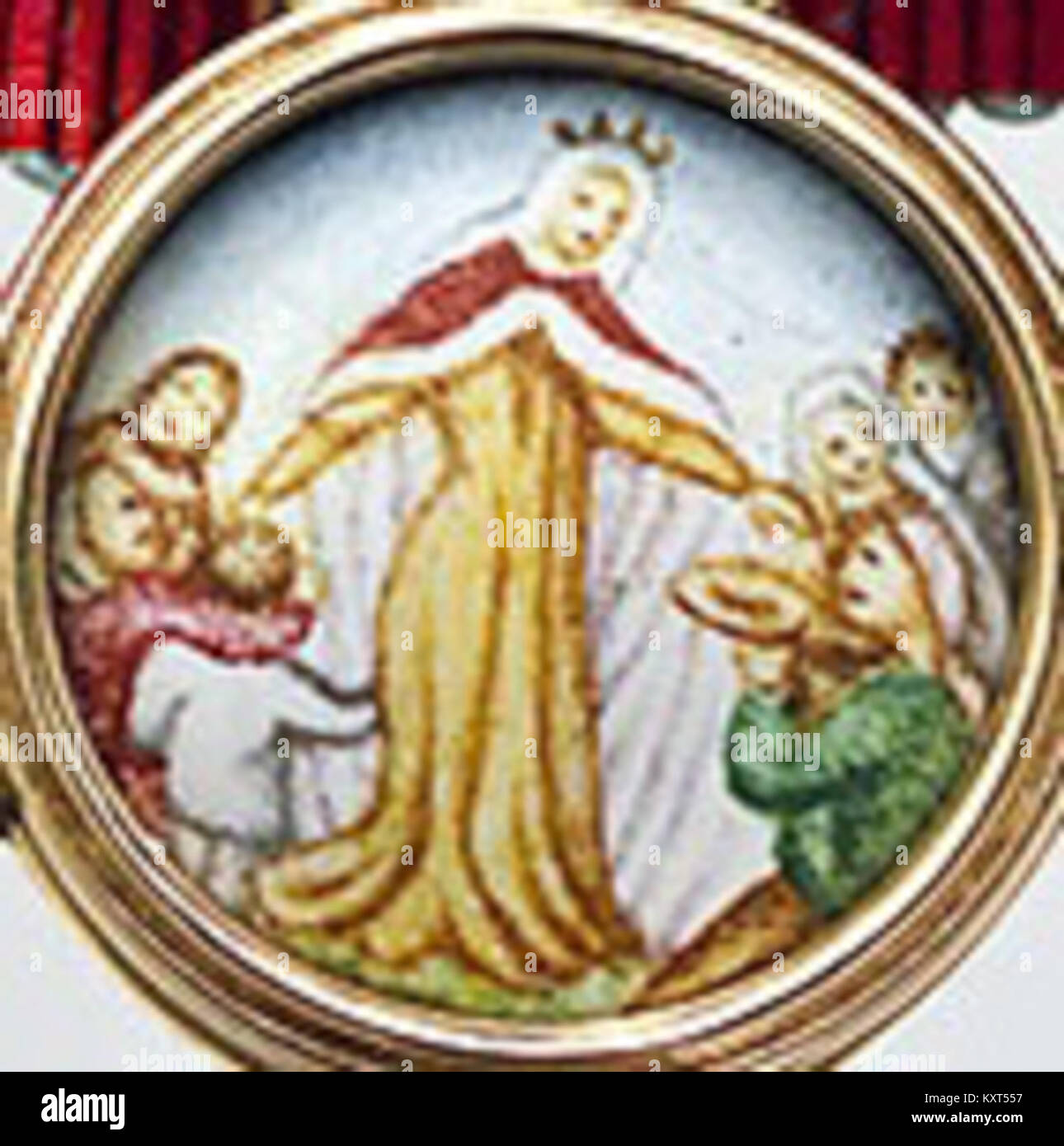 A medallion and cross from the Elisabeth Order, awarded to officers ...