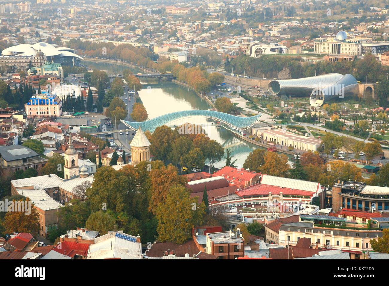 The panoramic view of Tbilisi is the capital of Georgia Stock Photo - Alamy