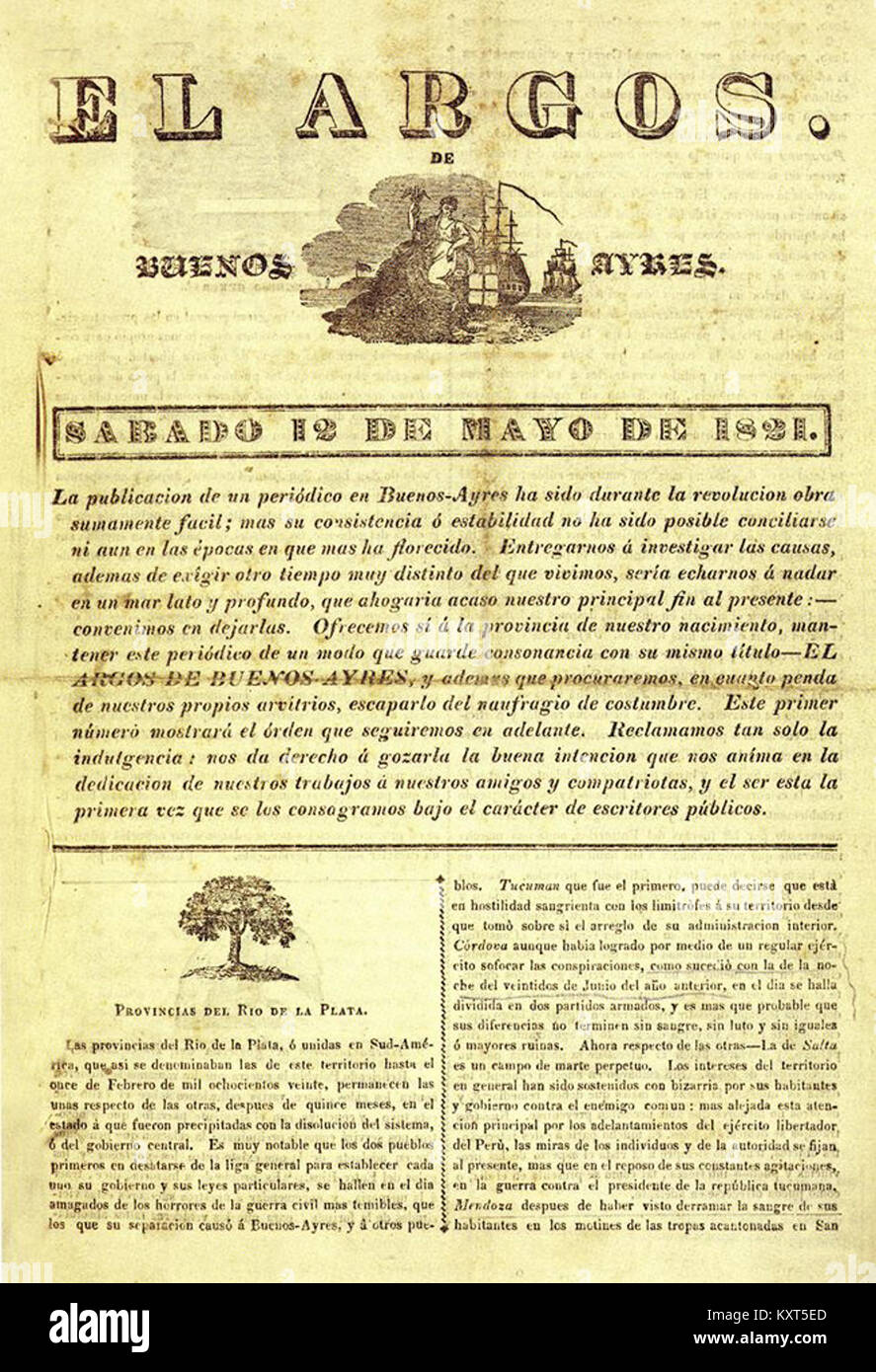 Issue of El Argos, a newspaper from Buenos Aires, Argentina ...