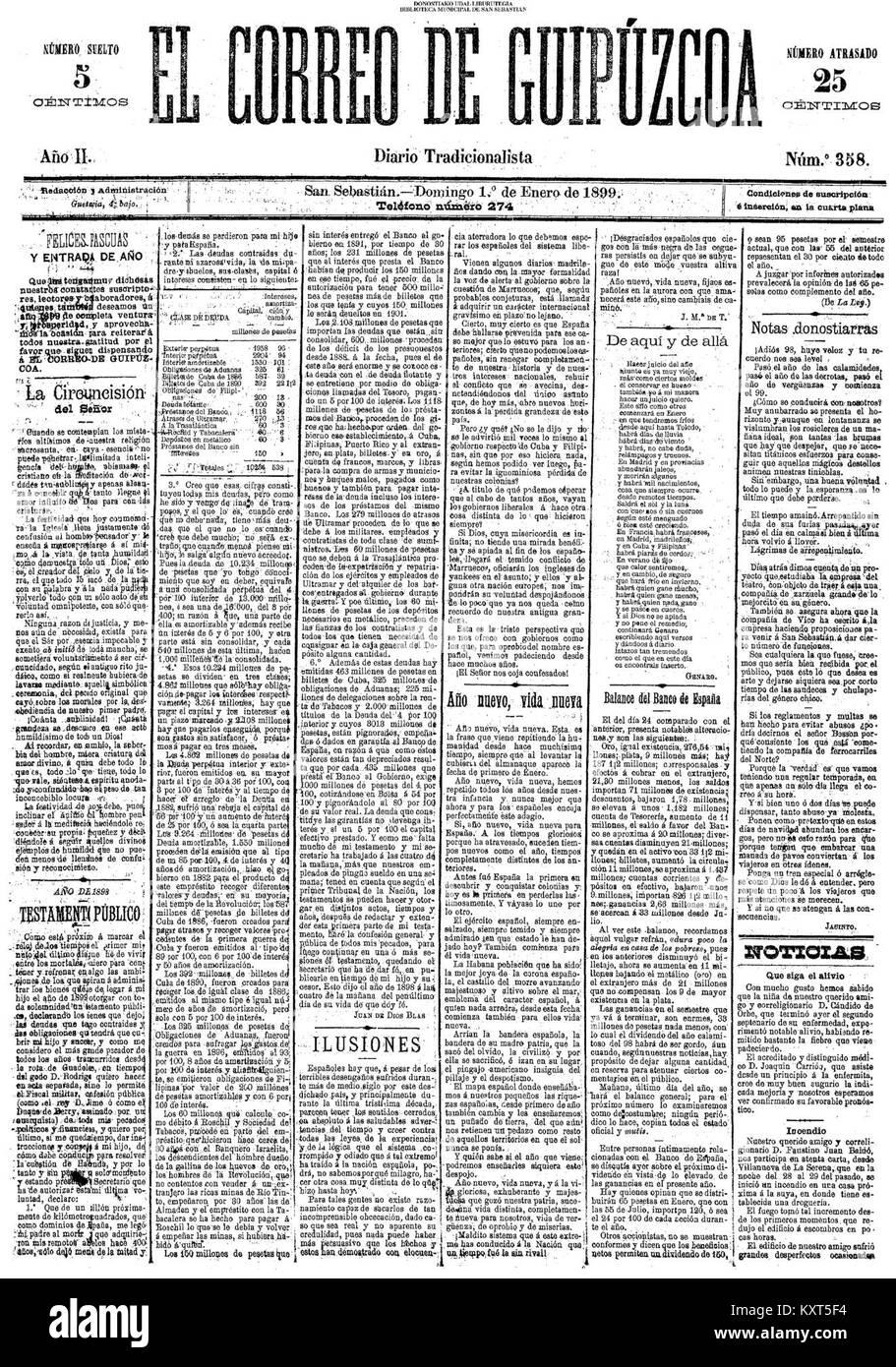 El Correo de Guipúzcoa is a historical newspaper published in the ...