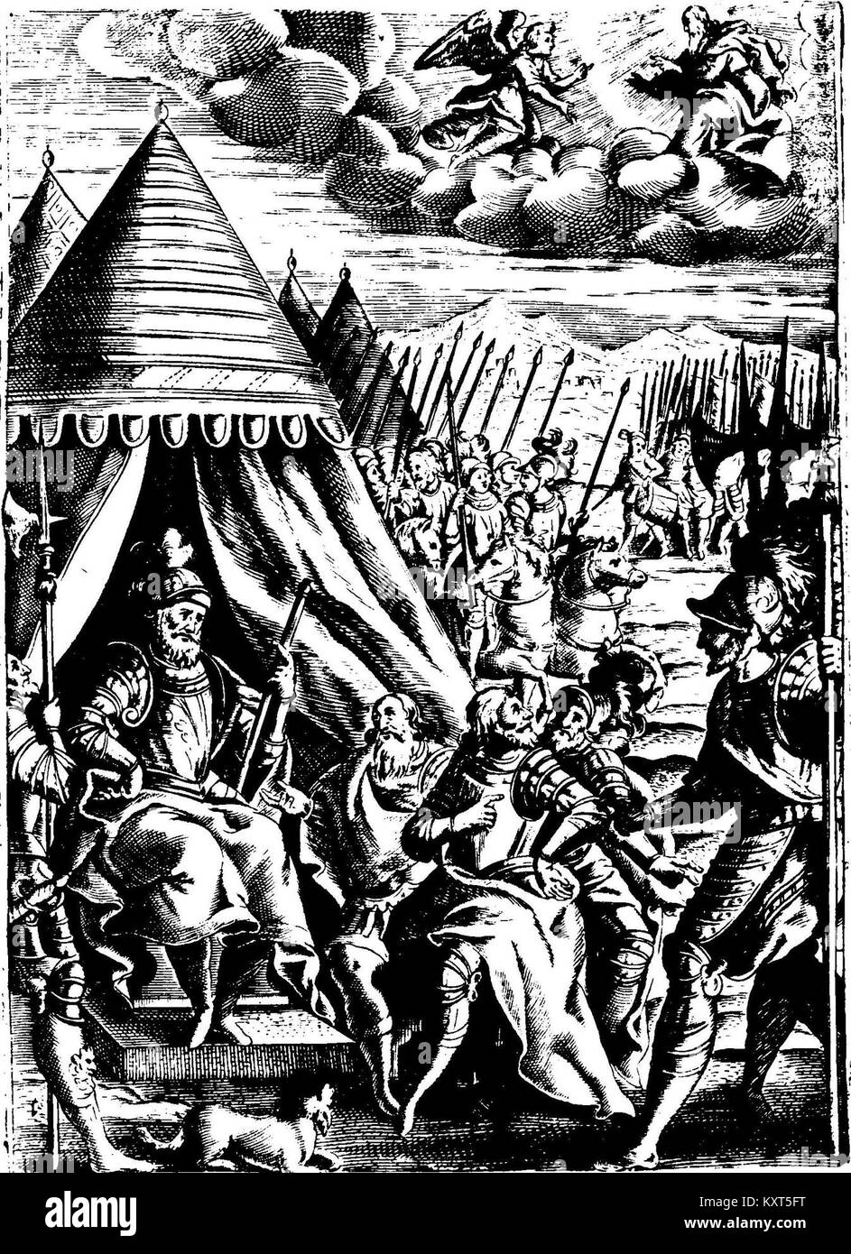 Illustration from the 1693 manuscript of 'El Goffredo del Tasso ...