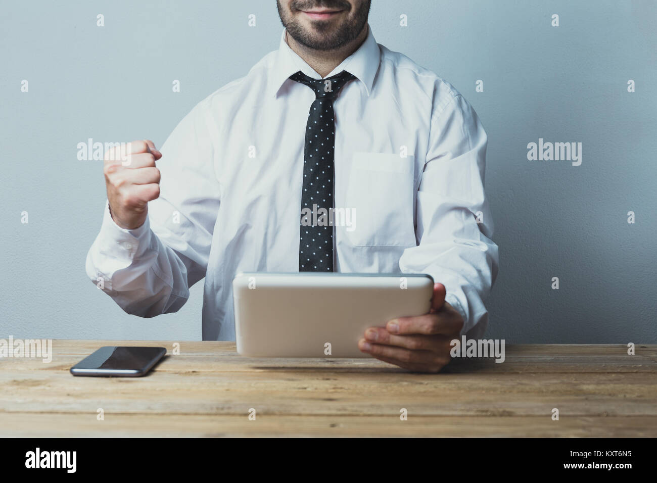 Fist pump office hi-res stock photography and images - Alamy