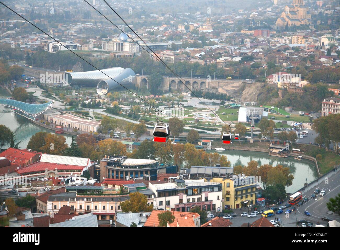 The panoramic view of Tbilisi is the capital of Georgia Stock Photo - Alamy