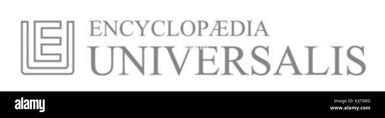Encyclopædia Universalis logo Stock Photo - Alamy