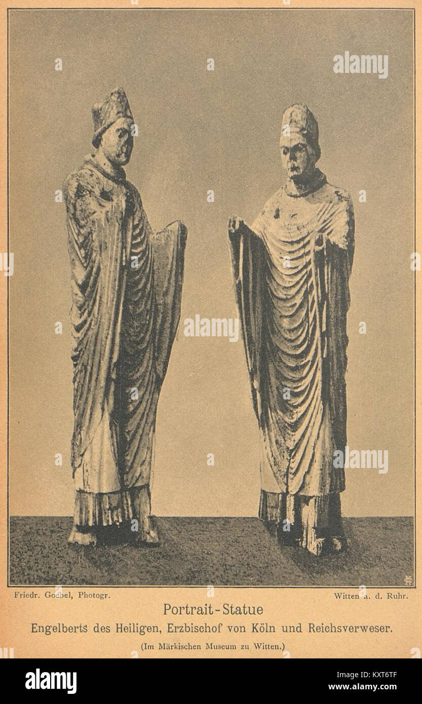 Engelbert Statue Märkisches Museum Witten Stock Photo - Alamy